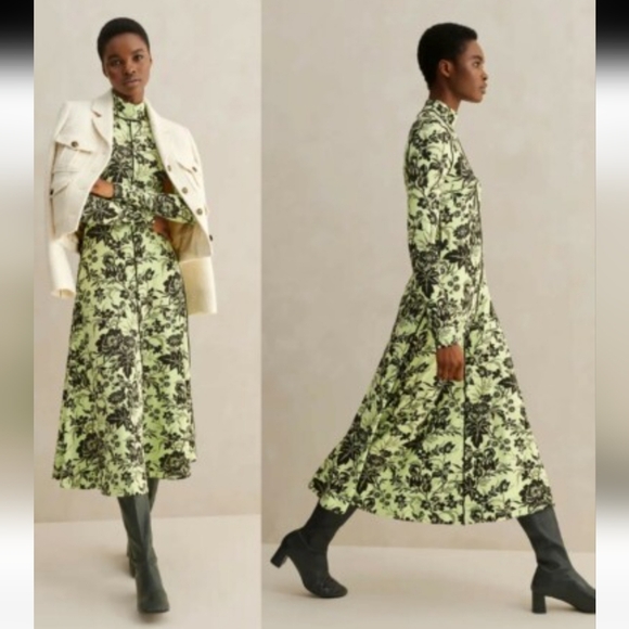 ME+EM | Dresses | Meem Mystic Garden Print Midi Dress | Poshmark